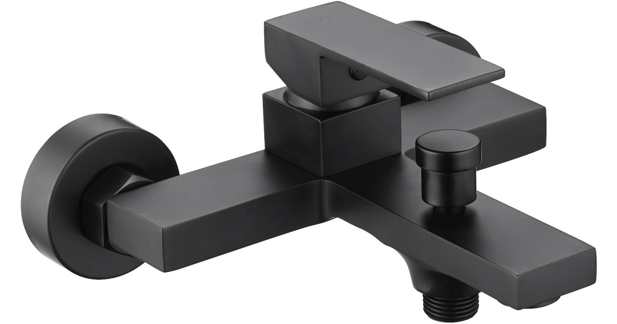 Mexen Uno bathtub mixer tap, Black - 71430-70