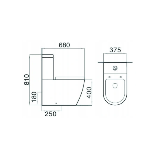 Mexen Lena kompakt wc z deską wolnoopadającą, biały - 31051000