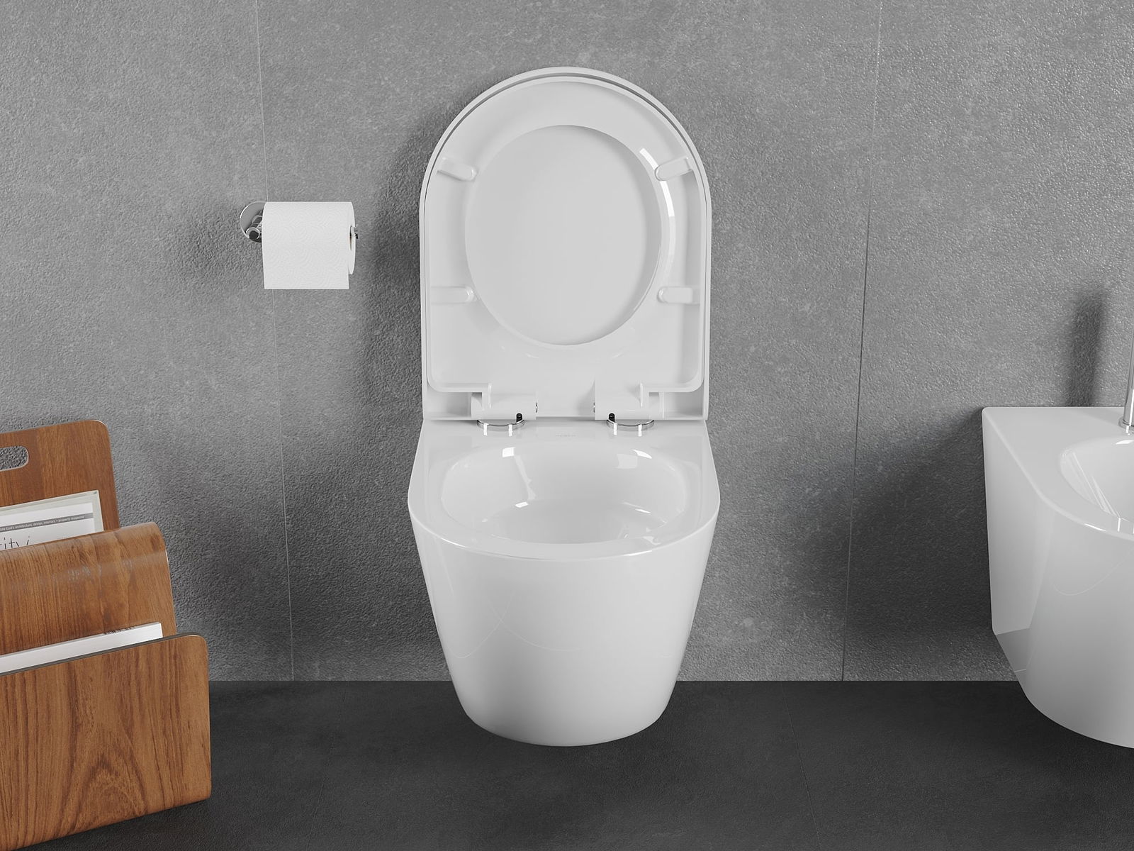 Mexen Lena miska wc Rimless Tornado z deską wolnoopadającą twarda ...